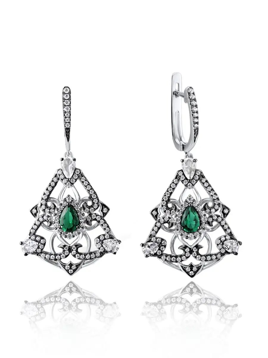 Серьги, серебро, 925 проба