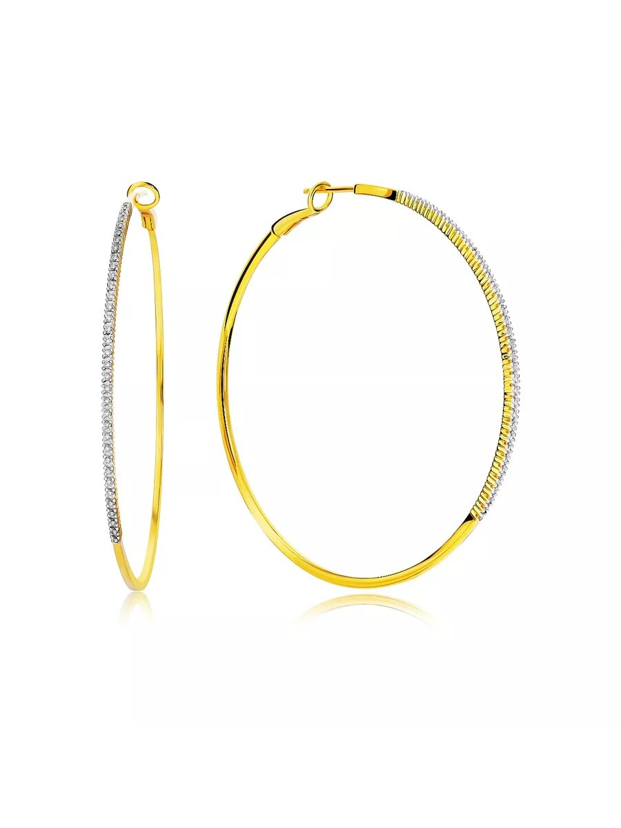 Серьги, серебро, 925 проба, фианит