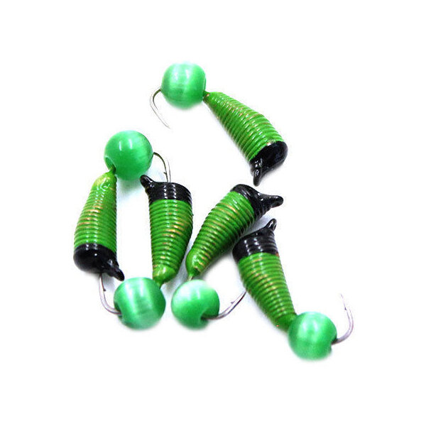 Мормышка вольфрамовая Yaman "Ручейник №6" (Салатовый), 0.9 г, d=2.5 мм Я-МР1170