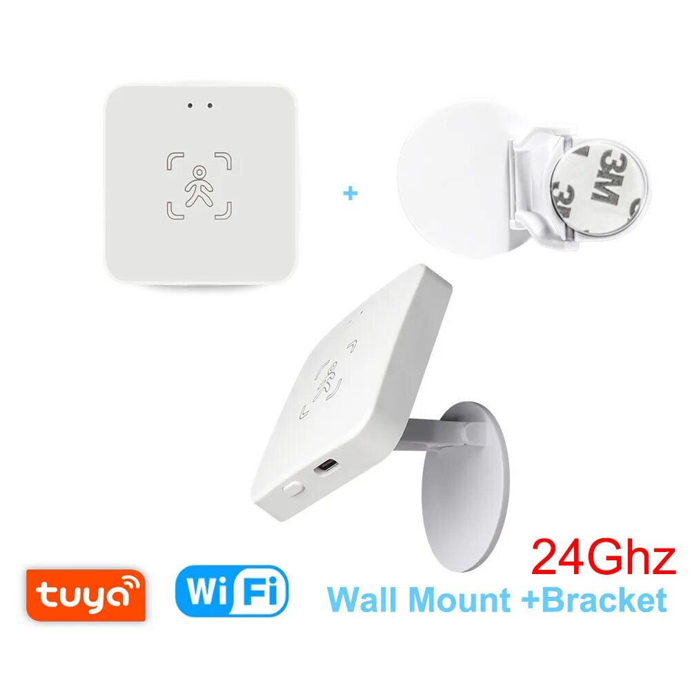 Датчик движения Tuya WiFi 24G с кронштейном