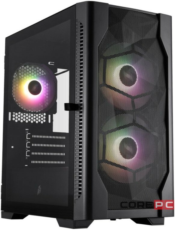 Компьютерный корпус 1STPLAYER DK D4-M ARGB Black (D4-M-BK-2F7-14-1F7)