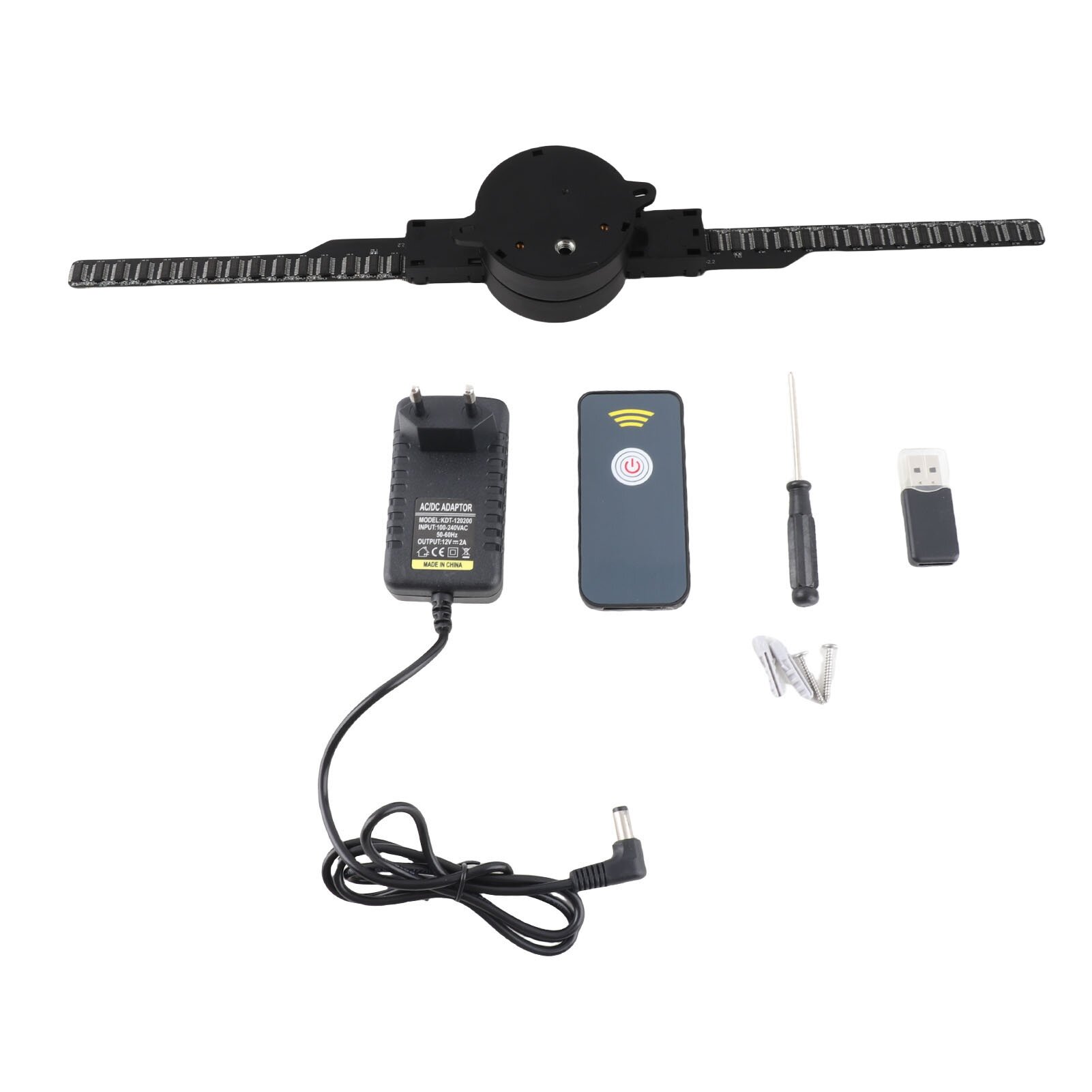 3D голографический проектор с вентилятором, 244 светодиодами, разрешением 1024x640, Wi-Fi, поддержкой голографической рекламы, приложением для телефона и ПК, вилкой 100-240 В (европейский стандарт).