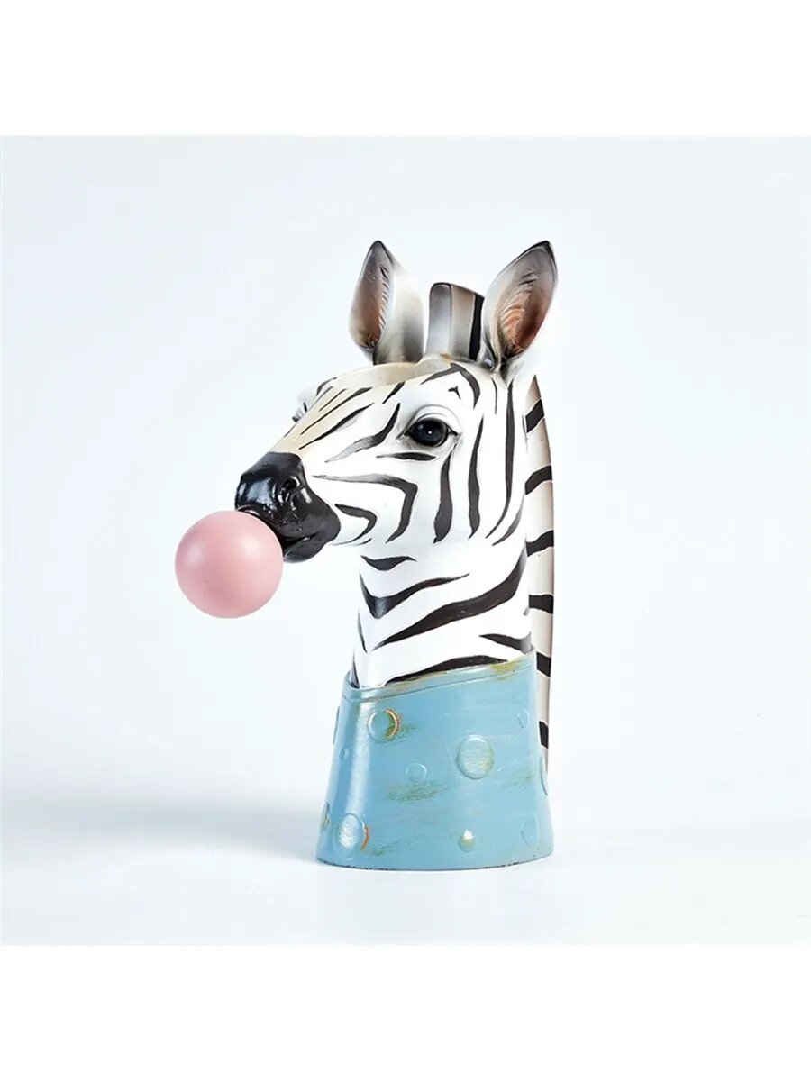 Скандинавская творческая свежая художественная индивидуальность, милая простая легкая роскошная ваза с животными, украшение из сухих цветов, цветочная композиция, бутылка