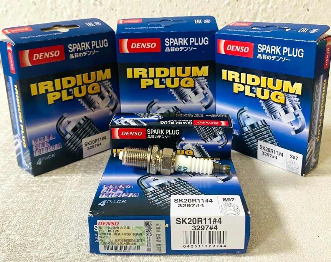 Свеча зажигания DENSO SK20R11 для Toyota Avensis/Camry 2.4i 01-/ Lexus GS/IS/RX 1 штука Extended Iridium