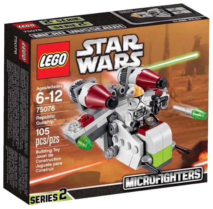 Конструктор LEGO Star Wars 75076 Республиканский истребитель, 105 дет.