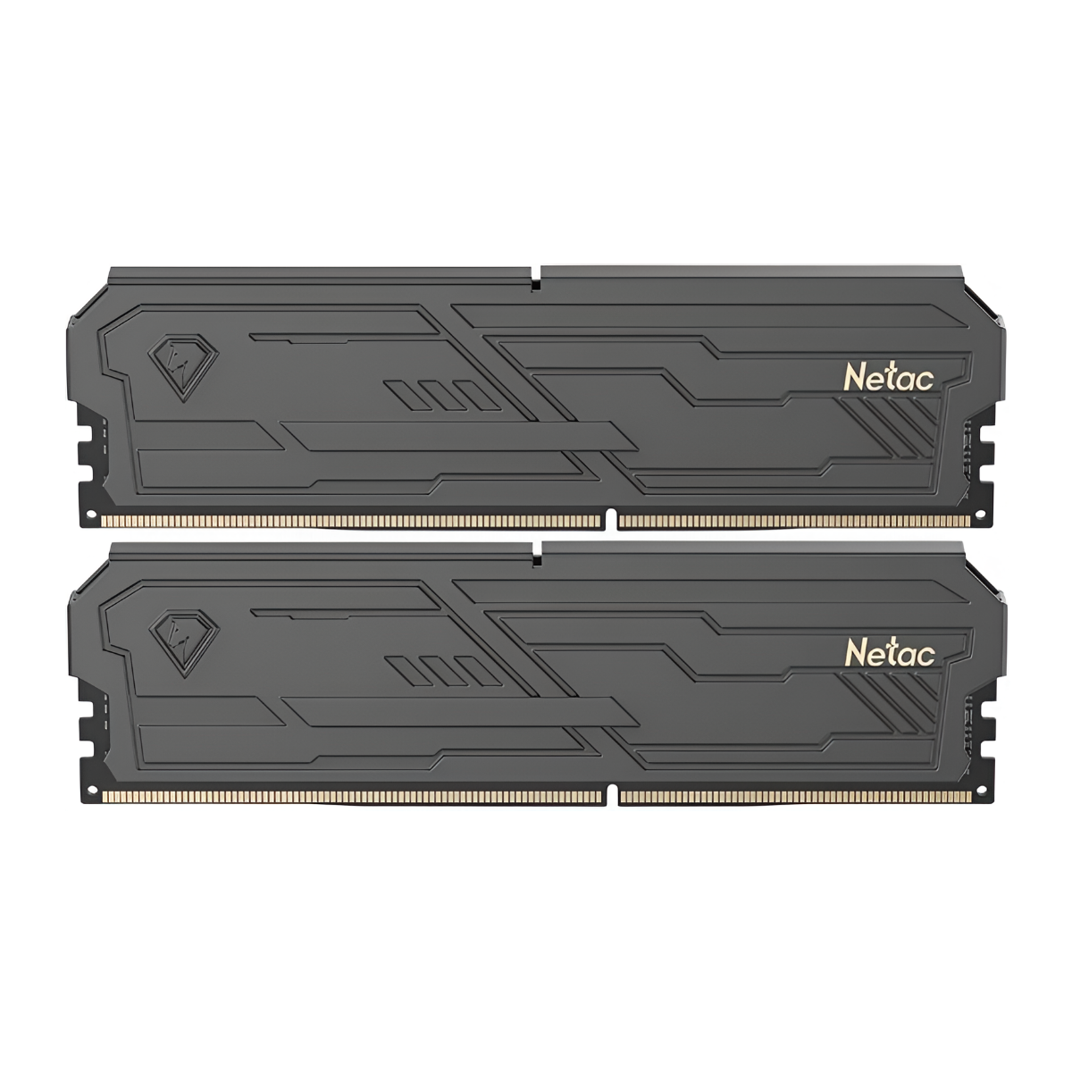 Модули памяти Netac Shadow III NTSHD5P60DP-32KC C38 DDR 5 DIMM 32Gb (16Gbx2) 6000Mhz, серый