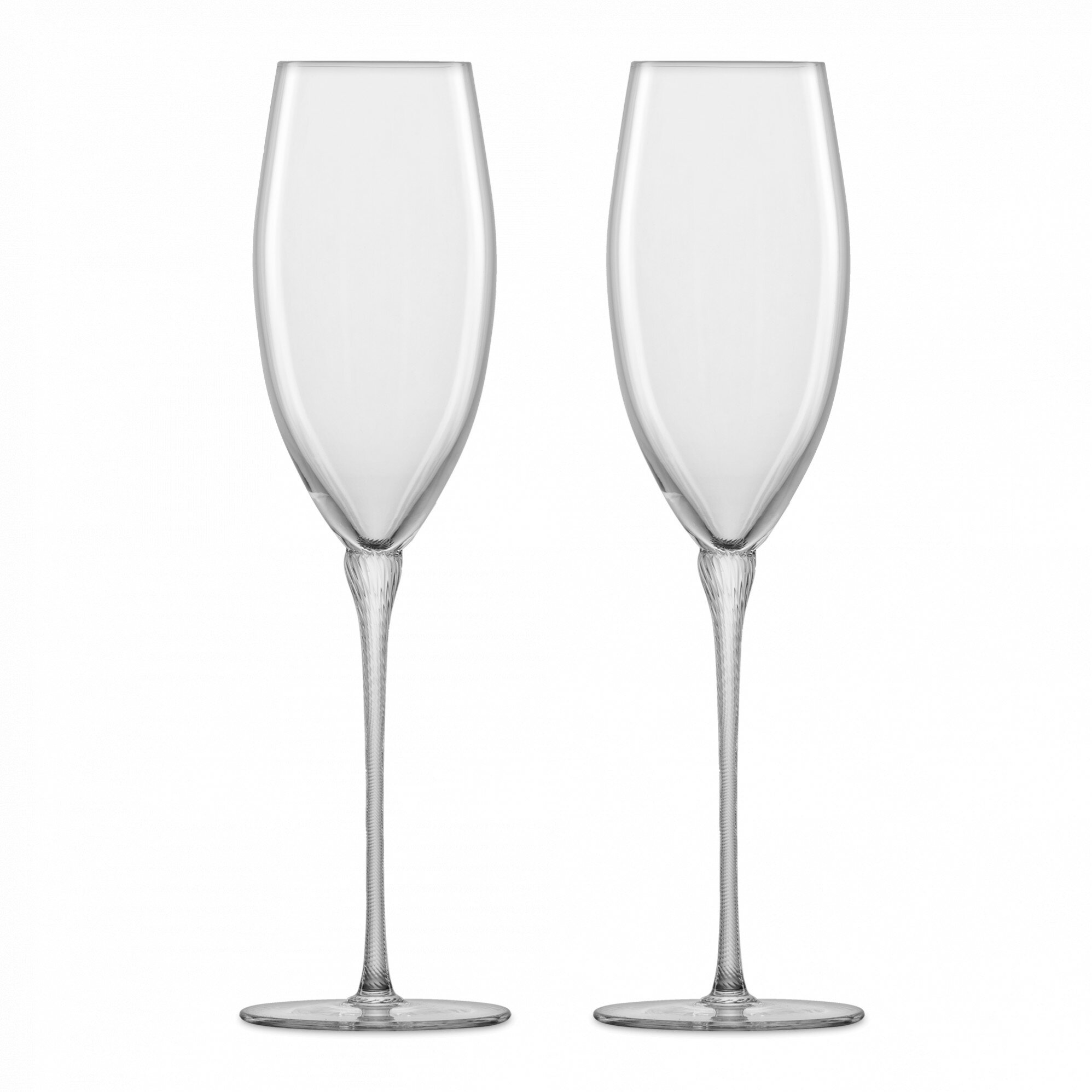 Набор фужеров для шампанского, ручная работа, объем 250 мл, 2 шт 121565 Highness