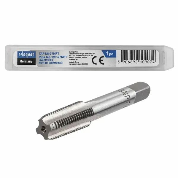 Метчик 1/8-27NPT (дюйм.) Scheppach