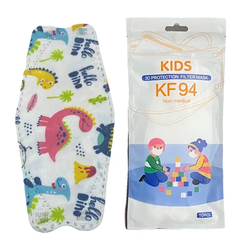 Детские маски KN95 jiansu 4-12 лет 10pcs konglongshij