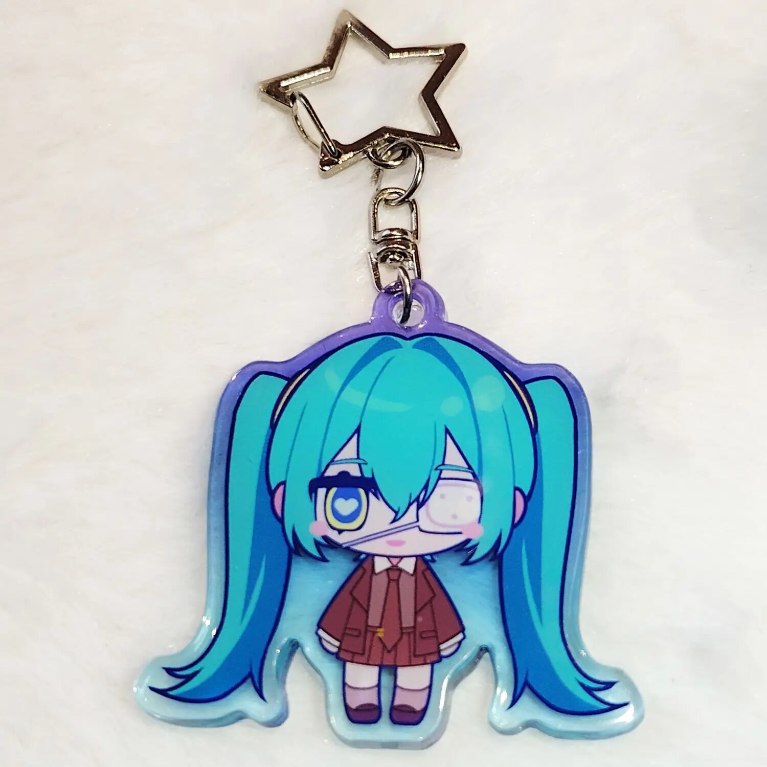 Аниме Kasane Teto брелок для женщин Мику акриловый брелок для ключей сумки подвески брелок кулон коллекция орнамент дети друзья подарок Cos