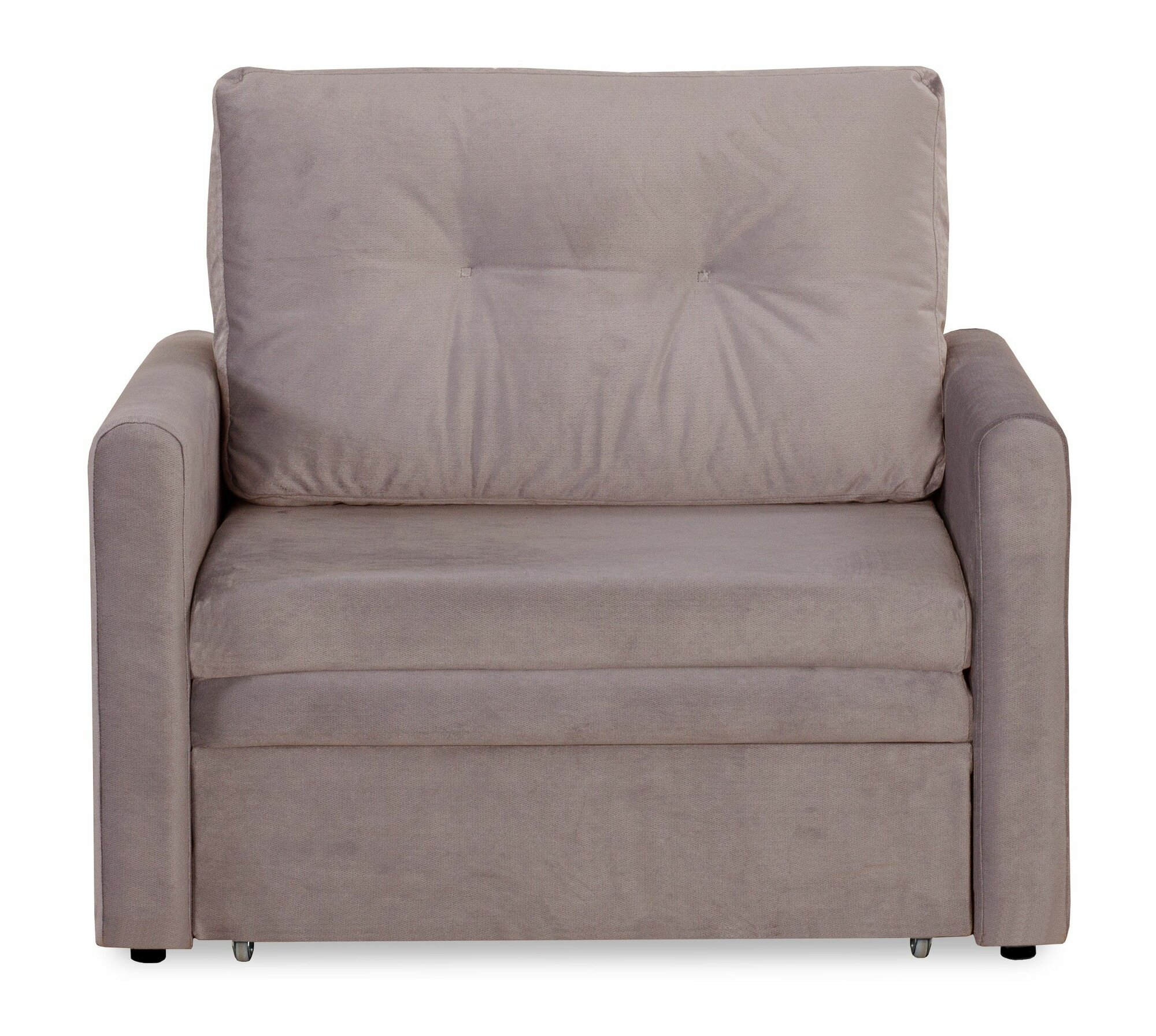 Диван-кровать, Диван прямой Юнат 2 выкатной в детскую, износостойкий велюр,106х87х94 см