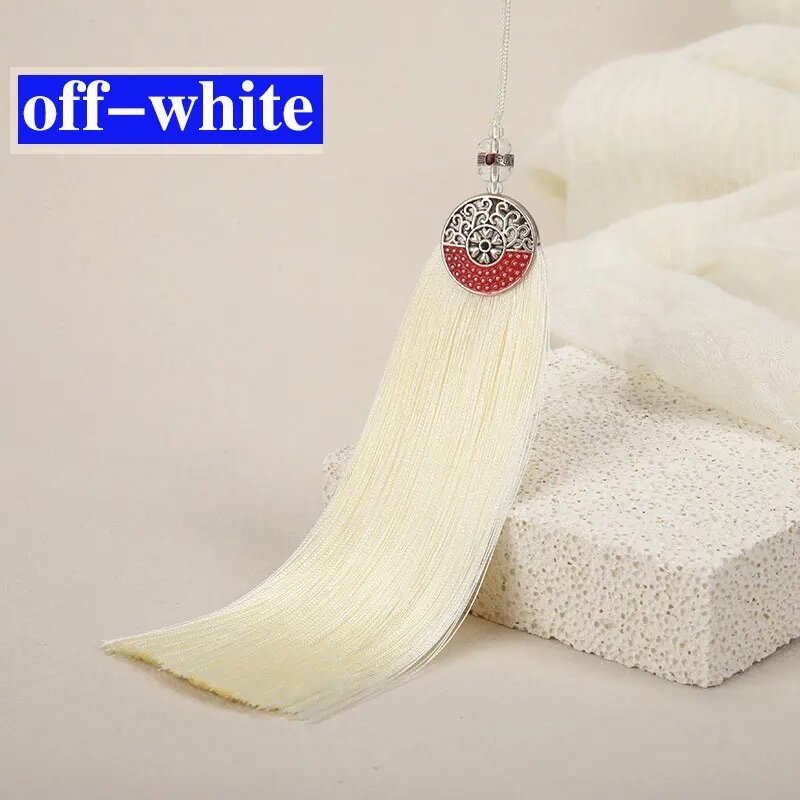 Бахрома off-white, 15 см, китайский стиль