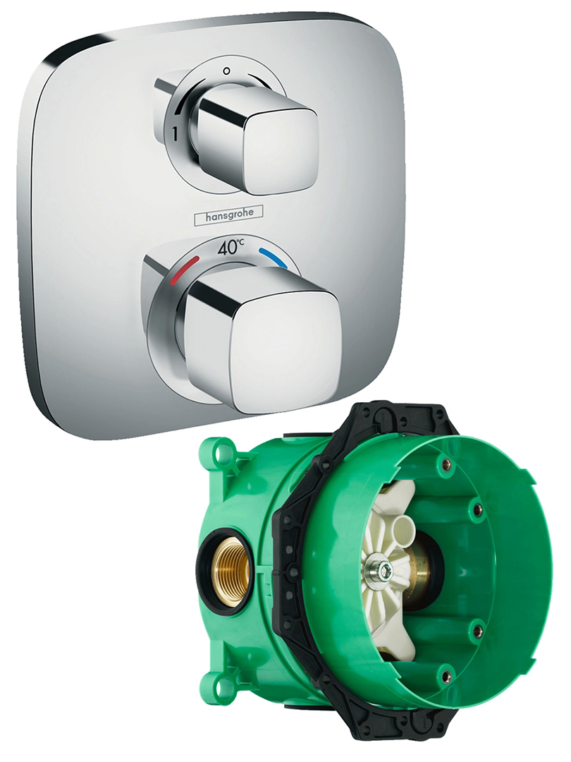 Термостат Hansgrohe Ecostat E 15708000S для ванны с душем, 2 режима