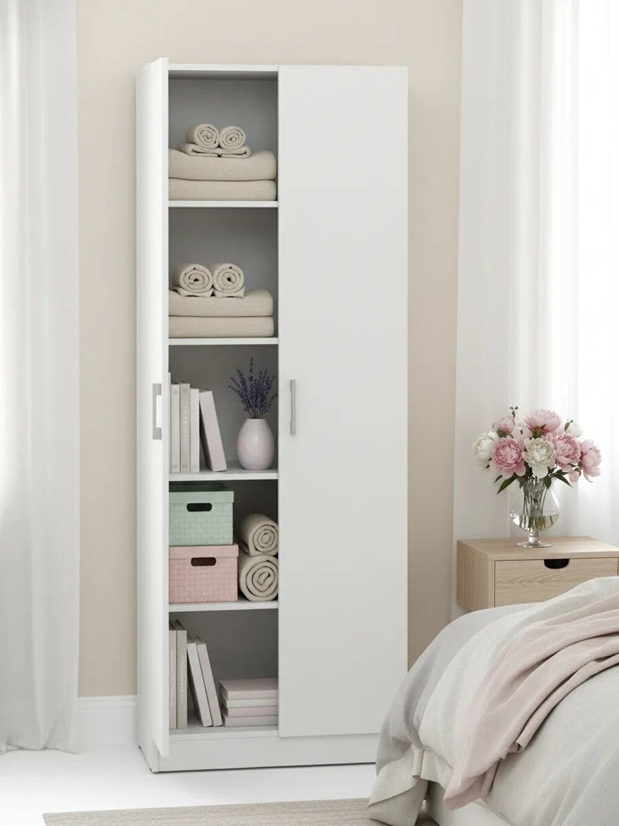 Шкаф FRESTER распашной с полками в спальню прихожую на балкон, от производителя