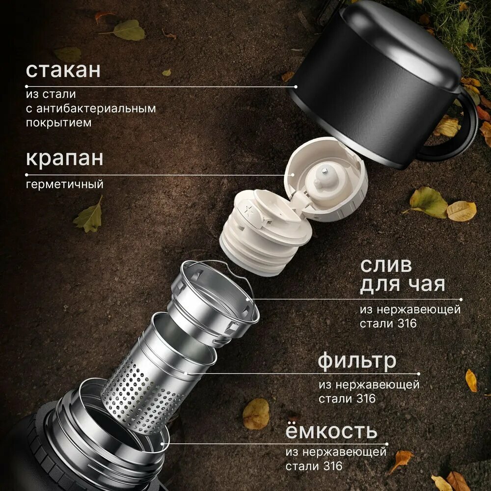 Термос С кнопкой, 1.5 л