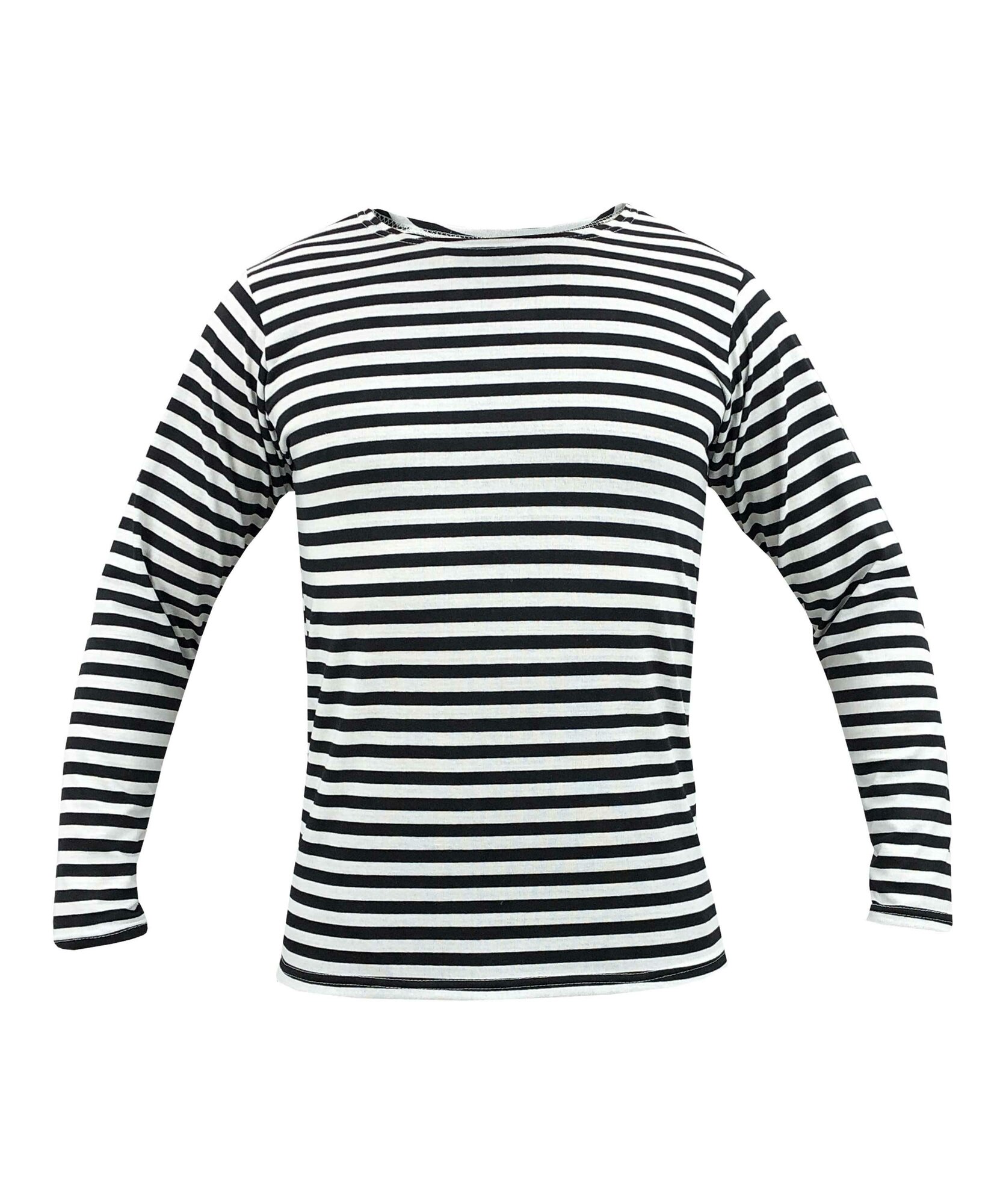 Тельняшка черная с начесом (48)