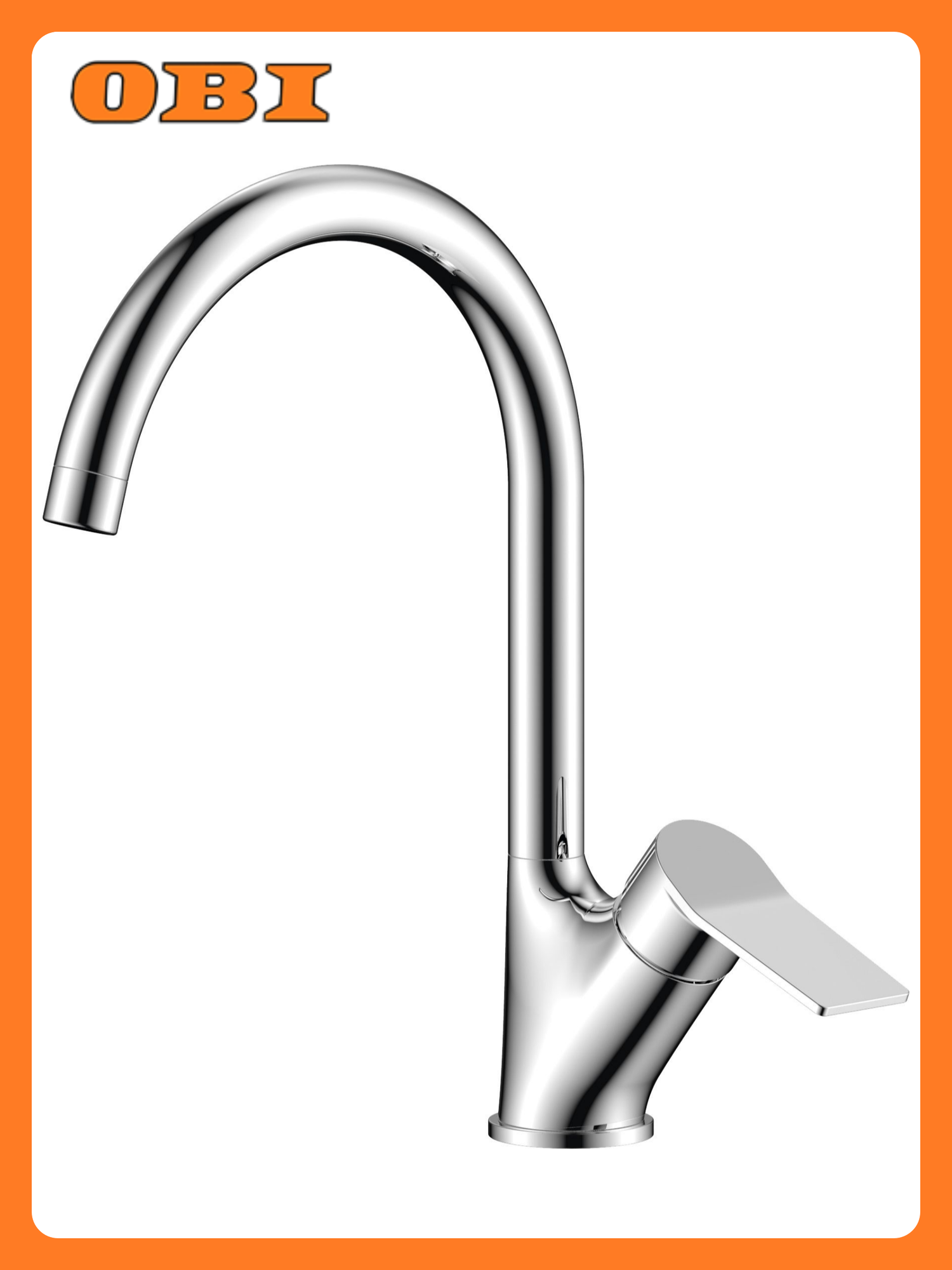 Смеситель для кухонной мойки ARGO ARGUS 35-03 высокий поворотный излив, хром