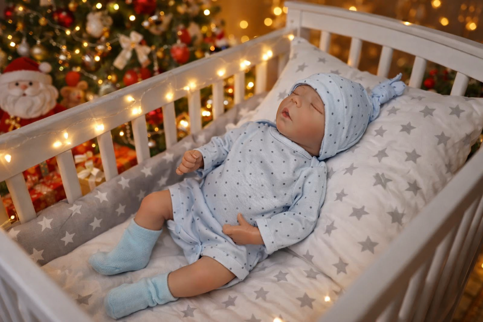 Кукла Реборн мальчик Алёшка (мягконабивная) 48см/ Реалистичная кукла