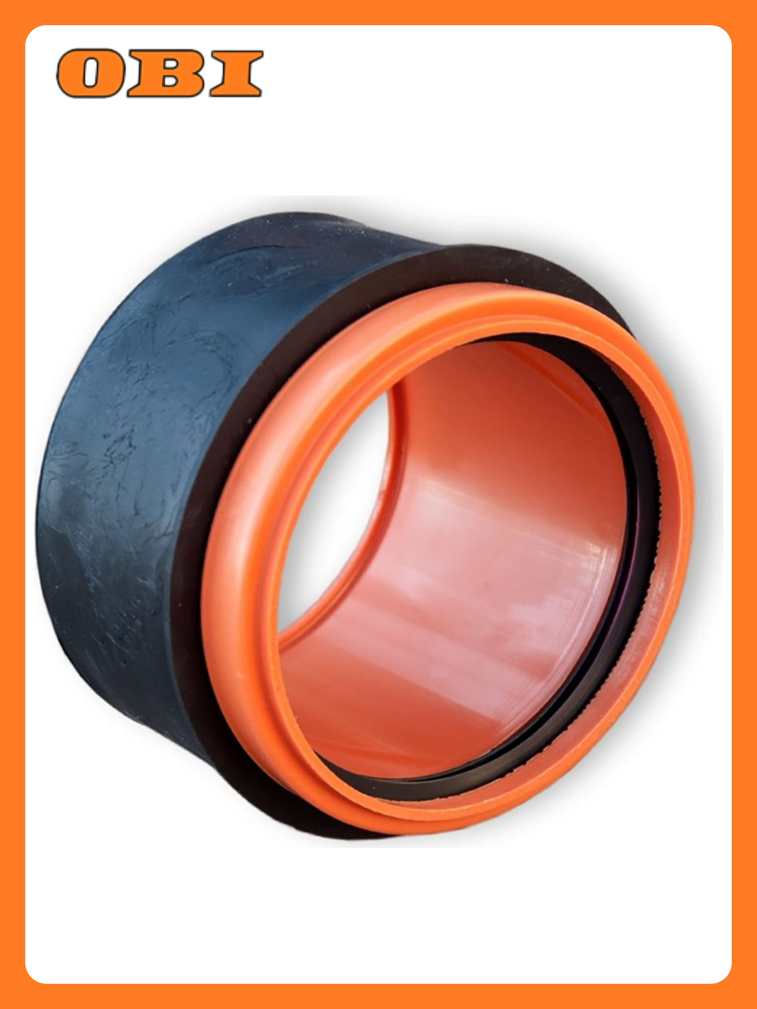 Муфта RTP НК ПП 110, для врезки, раструбная, оранжевая, полипропилен