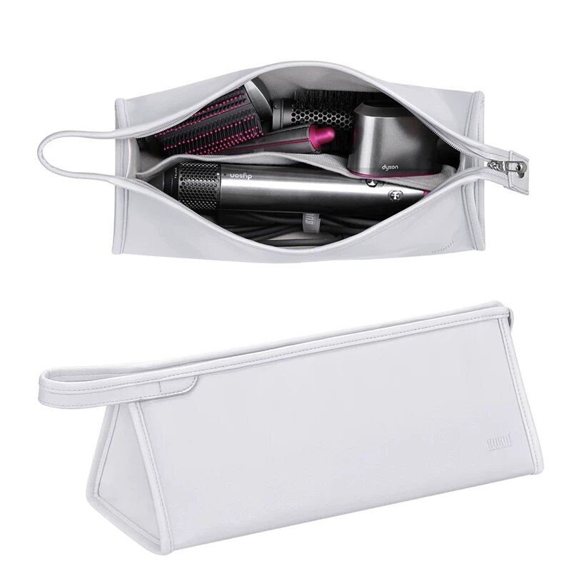 Портативный чехол для Dyson Hairdryer и curling iron HD15/HD03 с ручкой, компактная защитная сумка серебристого цвета,