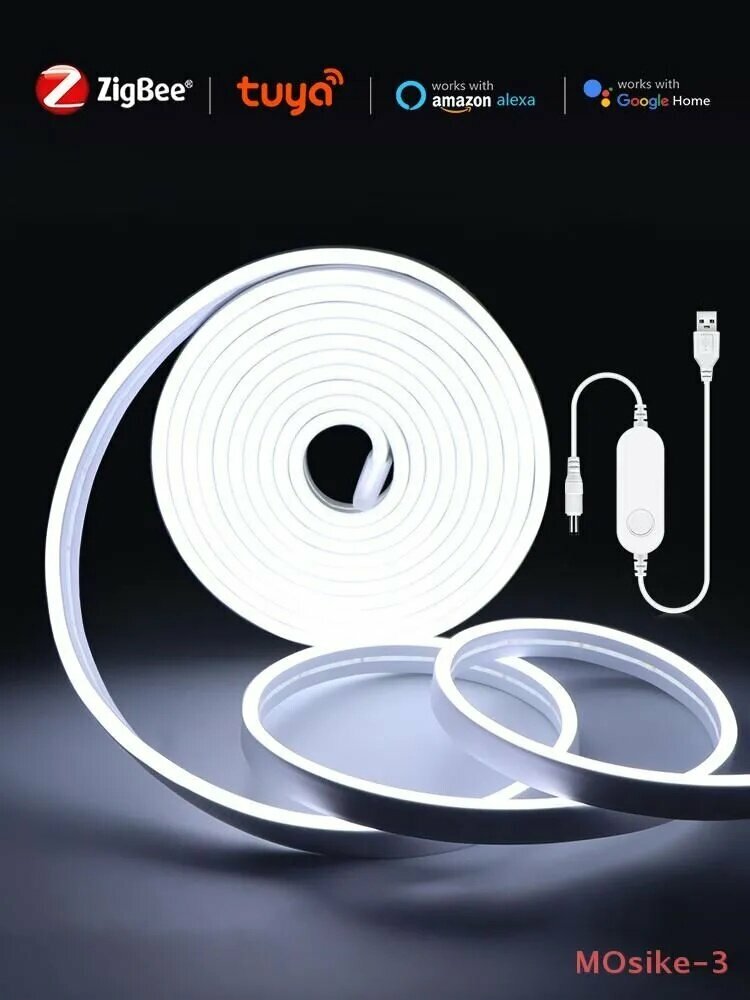 Xiaomi YouPin Светодиодная лента 3 Вт, IP65, Холодный белый, 1 шт