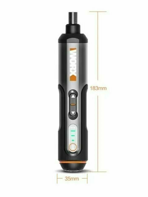 Отвертка аккумуляторная WORX WX240, 4В, 5Нм, 2Ач, набор оснастки.