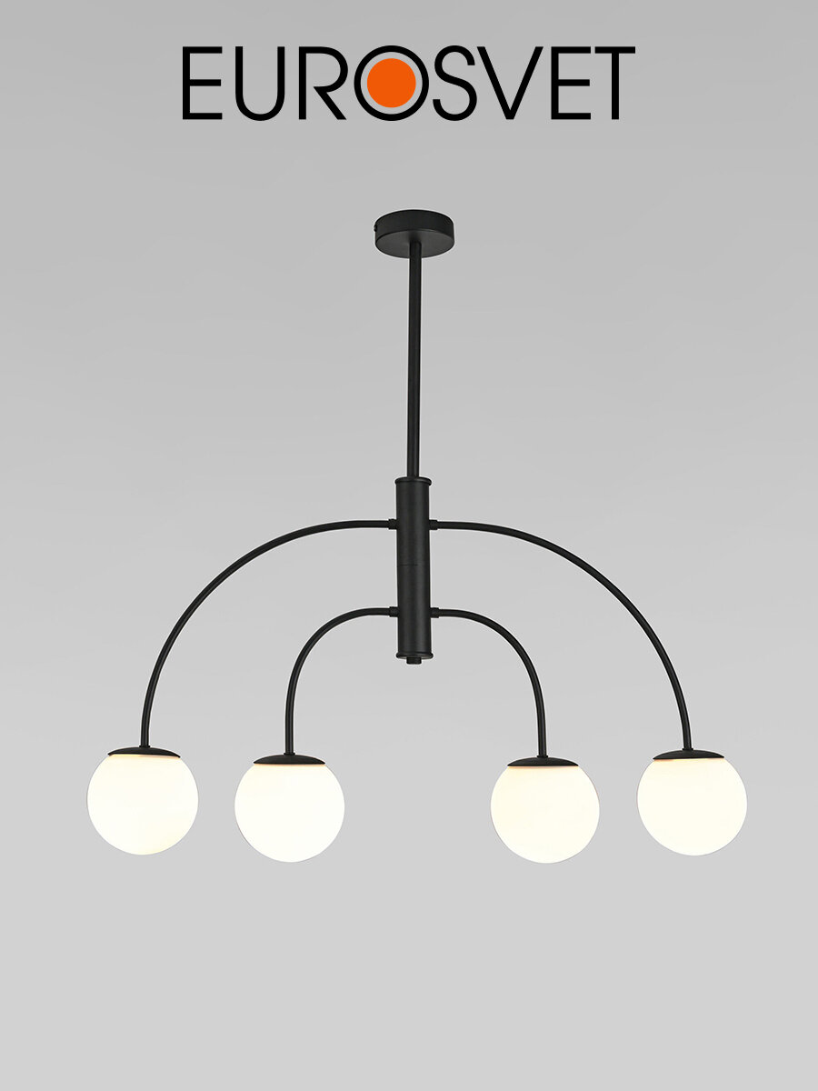 Люстра / Потолочный светильник Eurosvet Cenacolo 30179/4, цвет черный