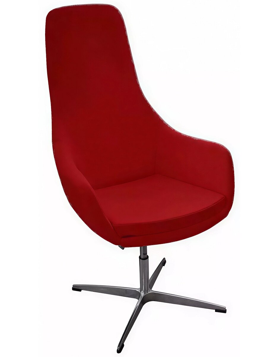 Кресло для дома и офиса Factor Квант L, обивка экокожа, цвет красный