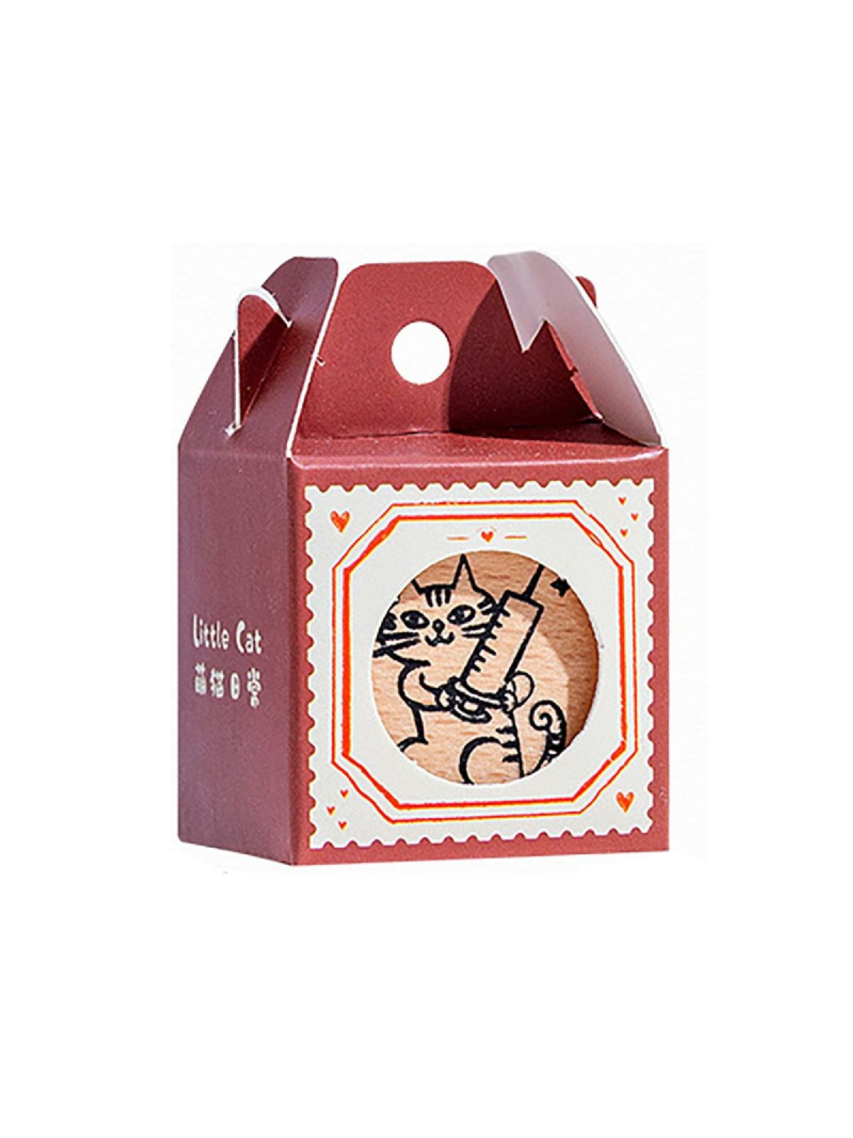 Штамп животного, деревянный резиновый штамп, Декоративный штамп серии Cats Stamp