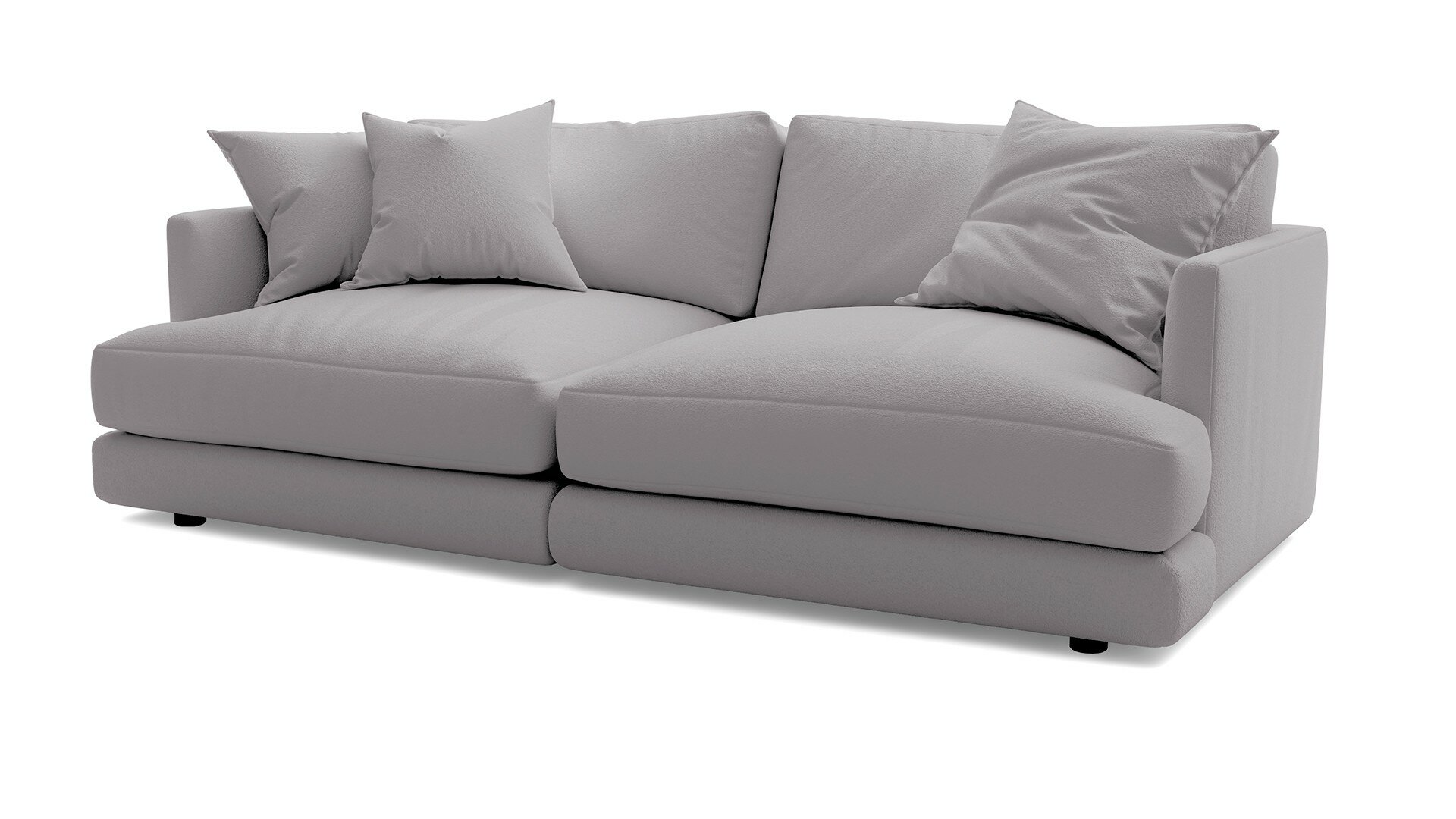 Диван Ибица 2 Velutto 19 NEW 212x105x87 см, коричневый Велютто, еврокнижка Фиеста