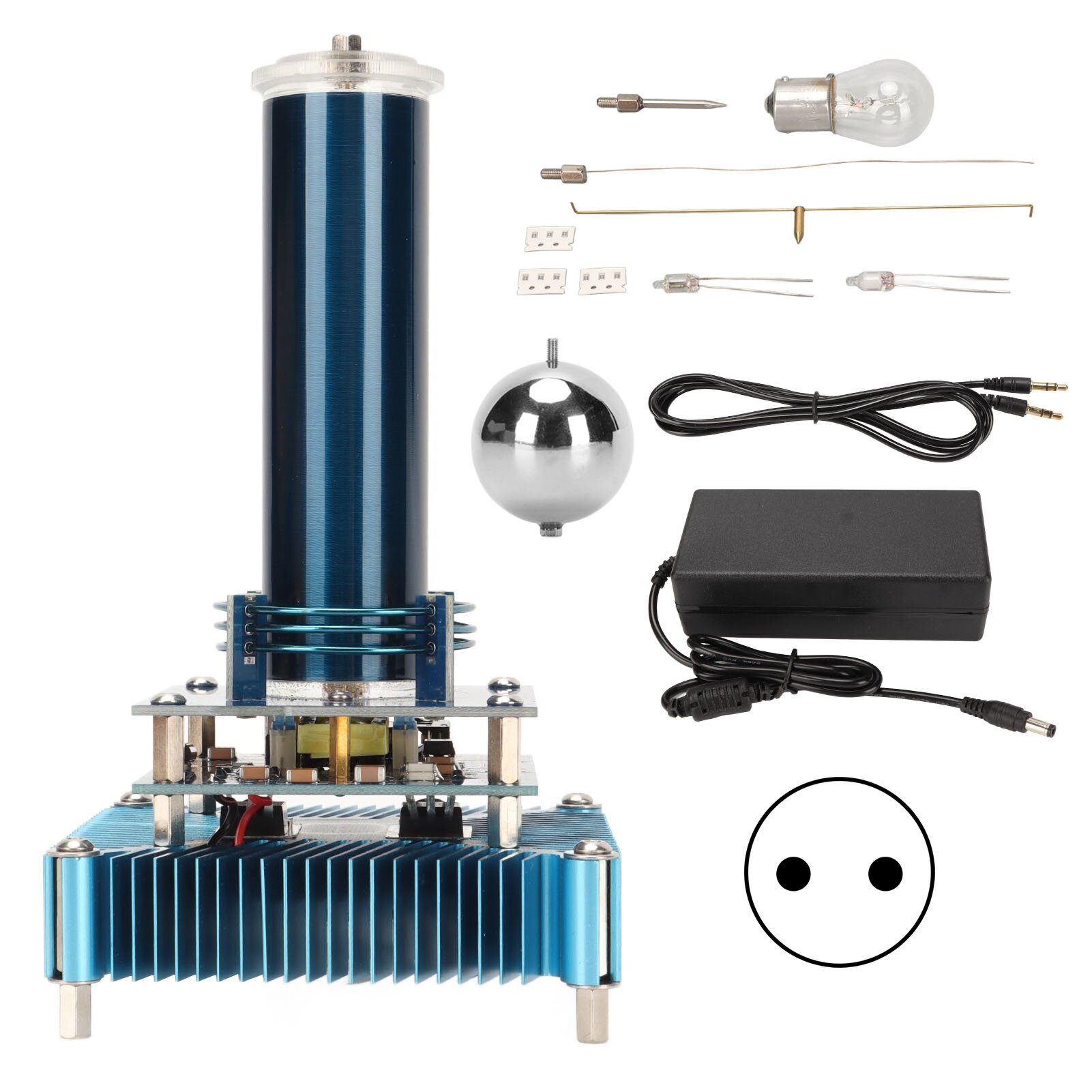 Музыкальная катушка, настольная игрушка, плазменный громкоговоритель, дуговой генератор, беспроводная передача, обучающая модель, питание 100-240В, евровилка.