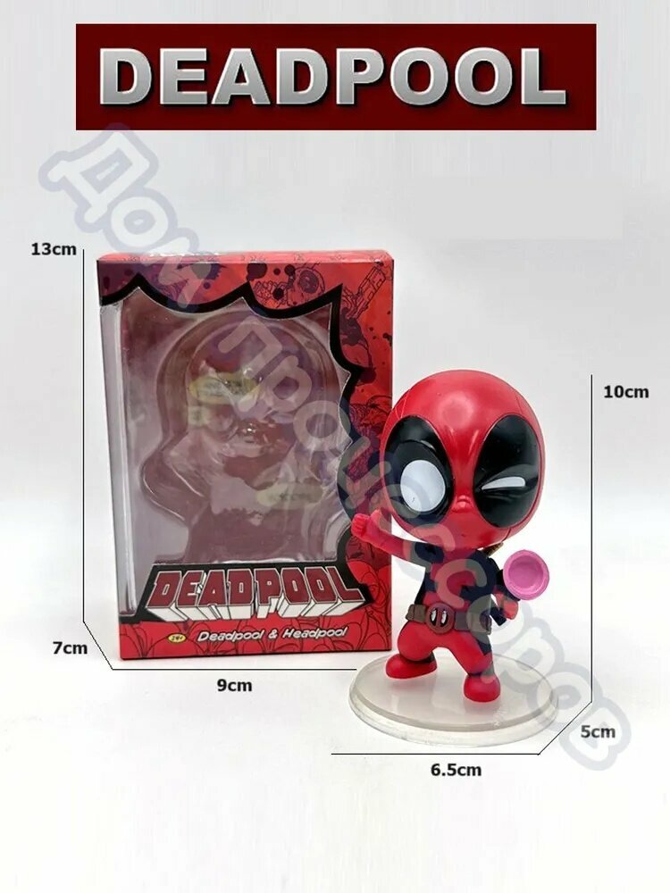 Качающий головой Дэдпул - украшение героя Marvel, игрушка ручной работы