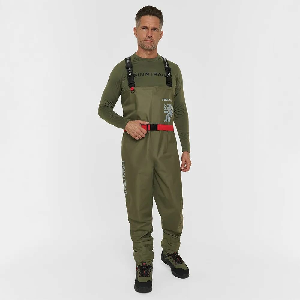 Вейдерсы мужские TIMBER 1538 khaki (FINNTRAIL)