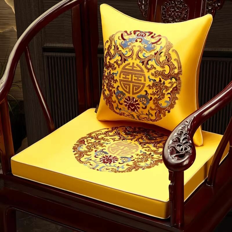 Кресло из красного дерева в китайском стиле, подушка для дивана из латекса, сиденье, индивидуальная подушка для сиденья, столик для чая, кресло из массива дерева, обеденное кресло, подушка для кресла