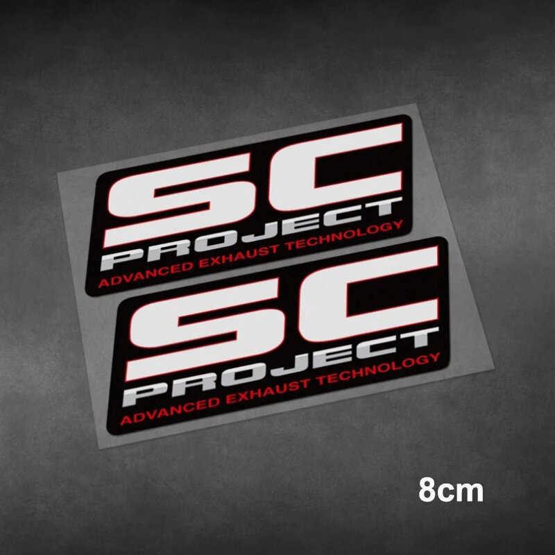 SC модификация выхлопной трубы брендовые наклейки Motogp мотоцикл автомобильный спонсор наклейки водостойкие светоотражающие Pegatinas виниловый материал Style B 8cm 2Pcs