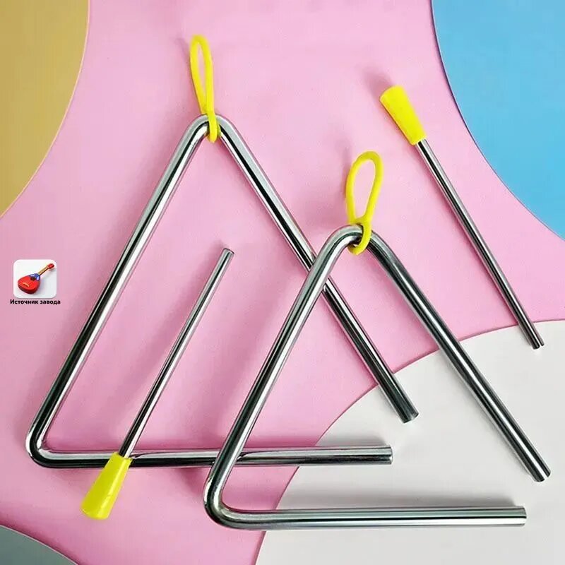 Музыкальный треугольник с держателем 10CM