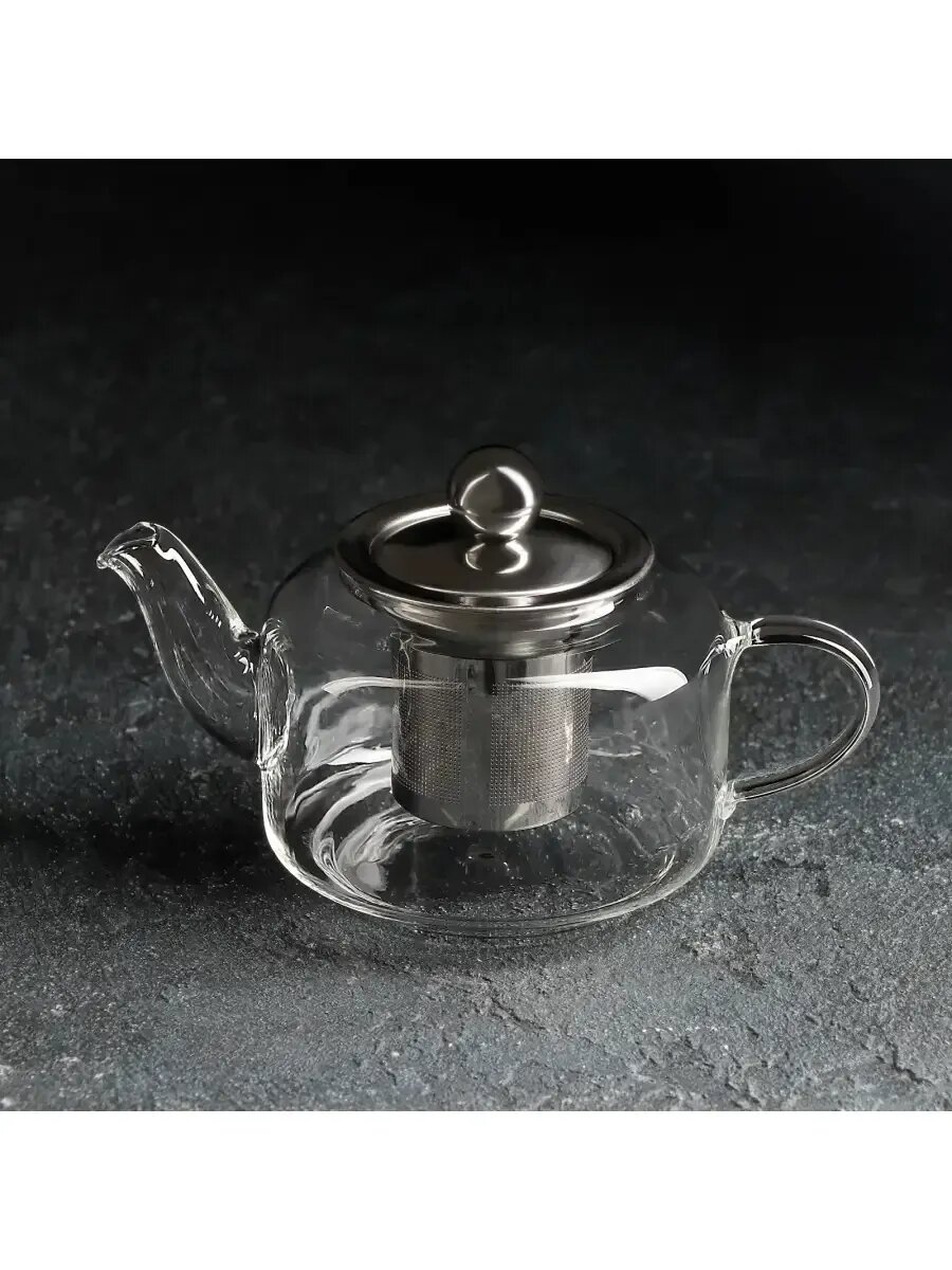 Чайник заварочный с металлическим ситом 350 мл
