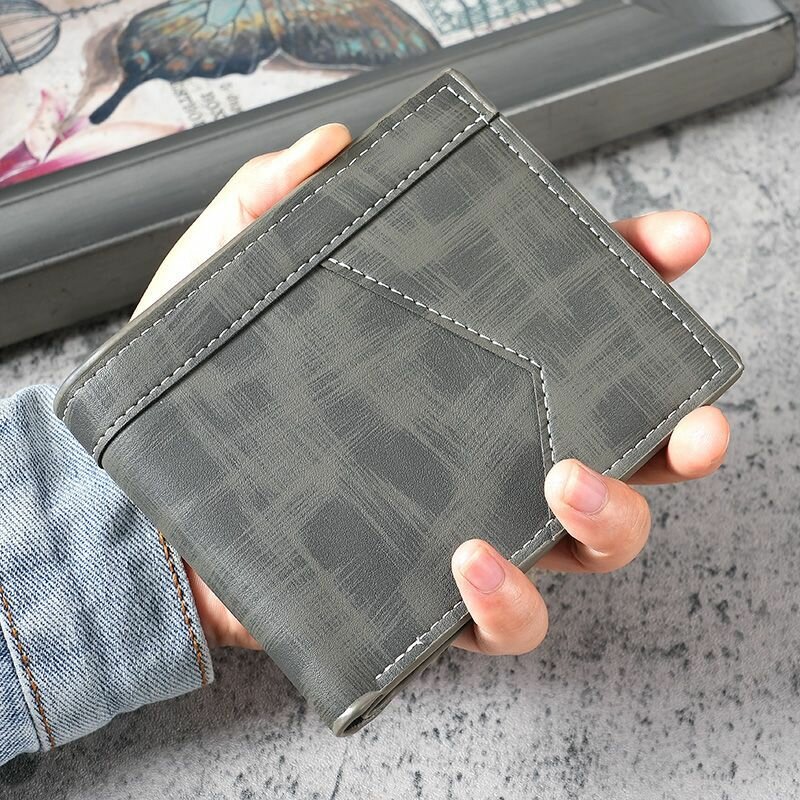 ZY Кошелек Мини Многофункциональный ПУ Кожа Для карт RFID