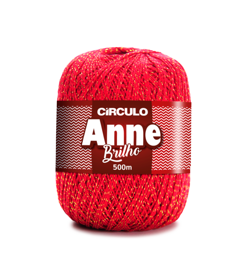 Пряжа CiRCULO ANNE SPARKLE (BRILHO), 96% мерсеризованный хлопок, 4% метал, 150гр. 500м, цвет 3528