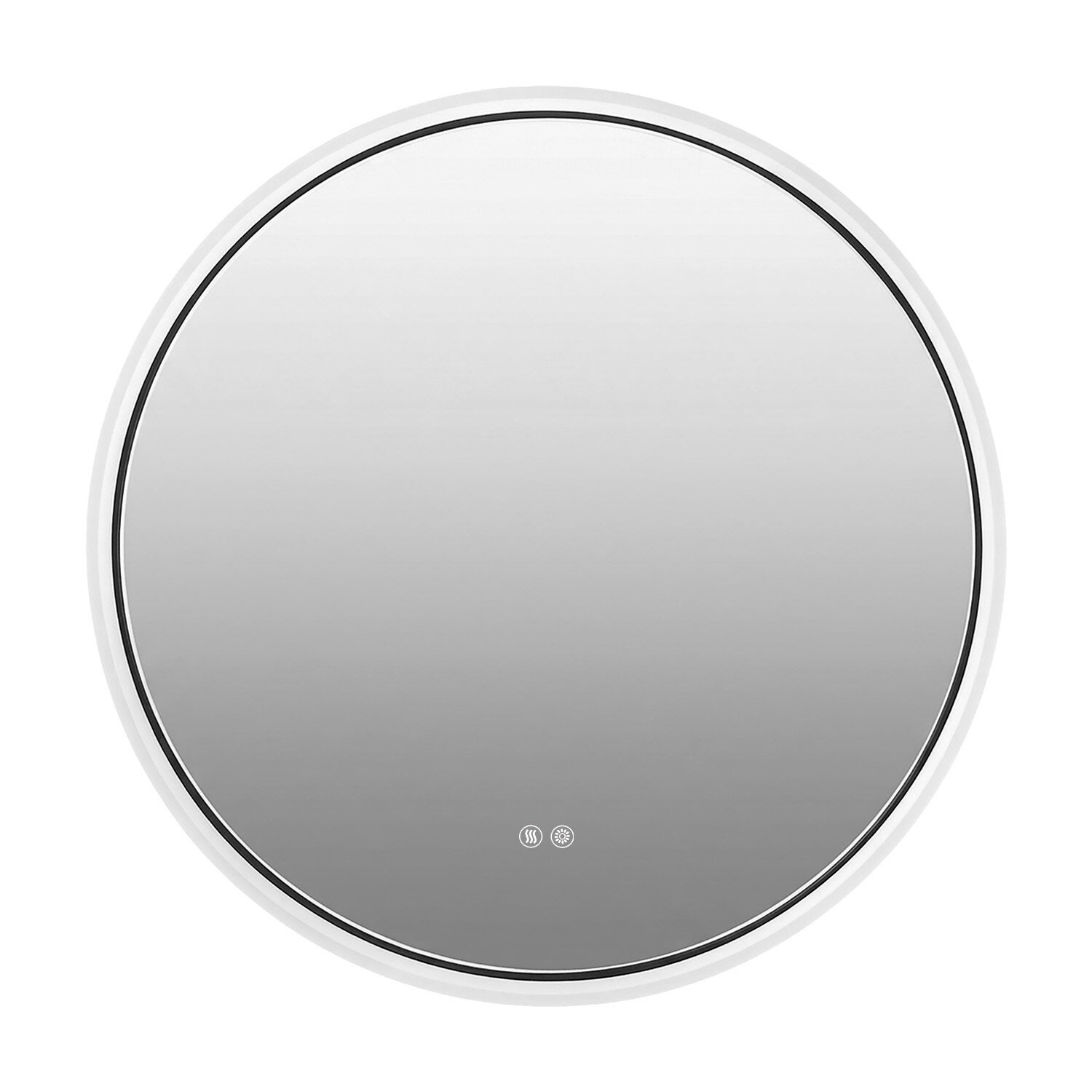 Зеркало настенное с подсветкой Azario Ольга 70х70 АZ-LED013425 цвет черный матовый