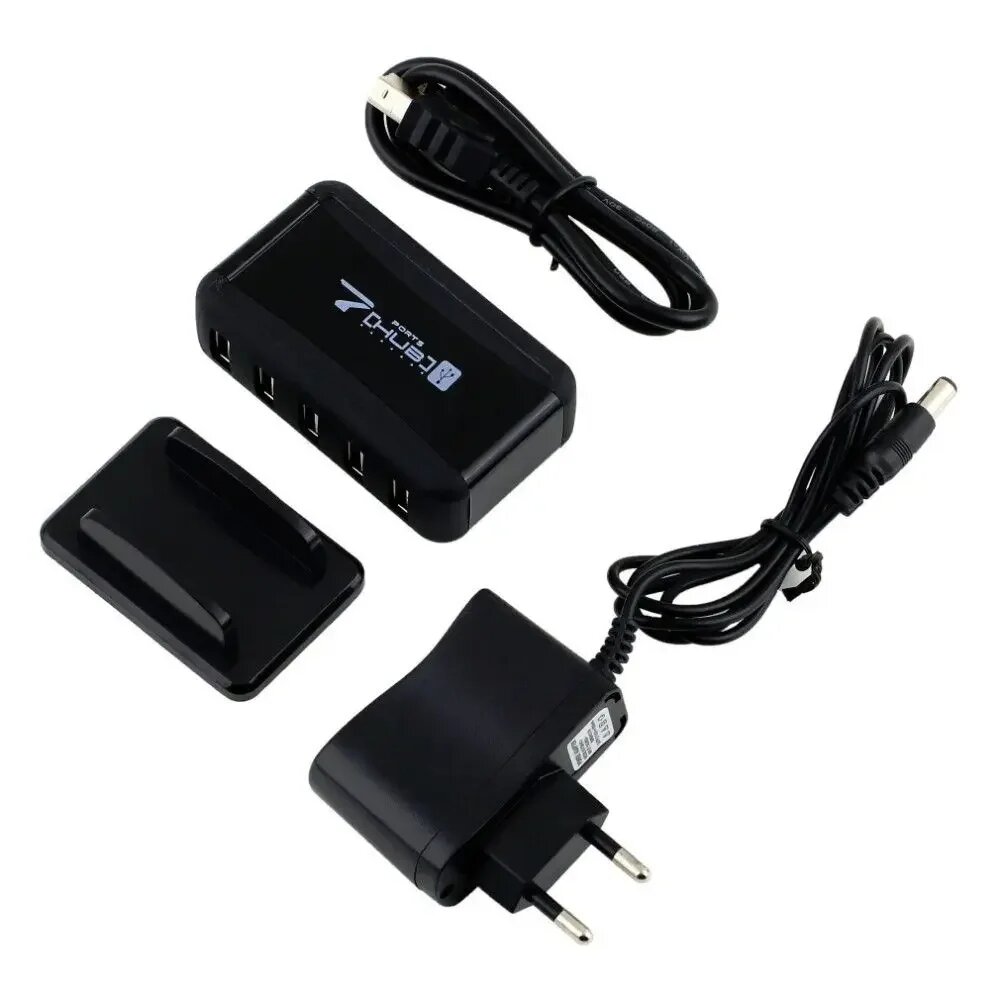 USB-хаб 7 портов черный black-EU