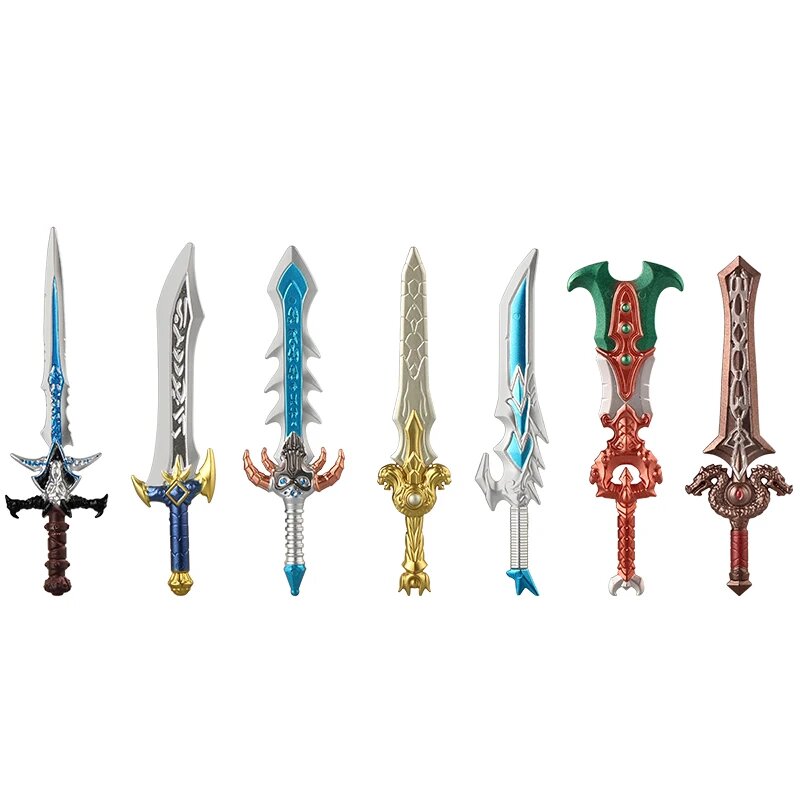 Medieval Military Soldier Color Weapons Building block Kits MOC Accessories Movie Game Figure Toy Axe Gun Shield Sword Gift Z012