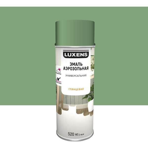 Эмаль аэрозольная глянцевая Luxens цвет бледно-зеленый 520 мл