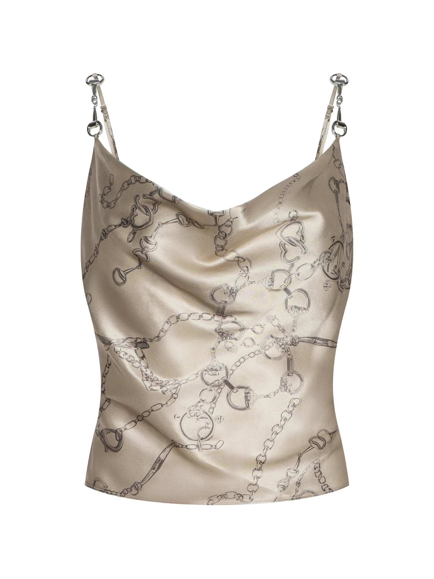Топ Calista horsebit-print top