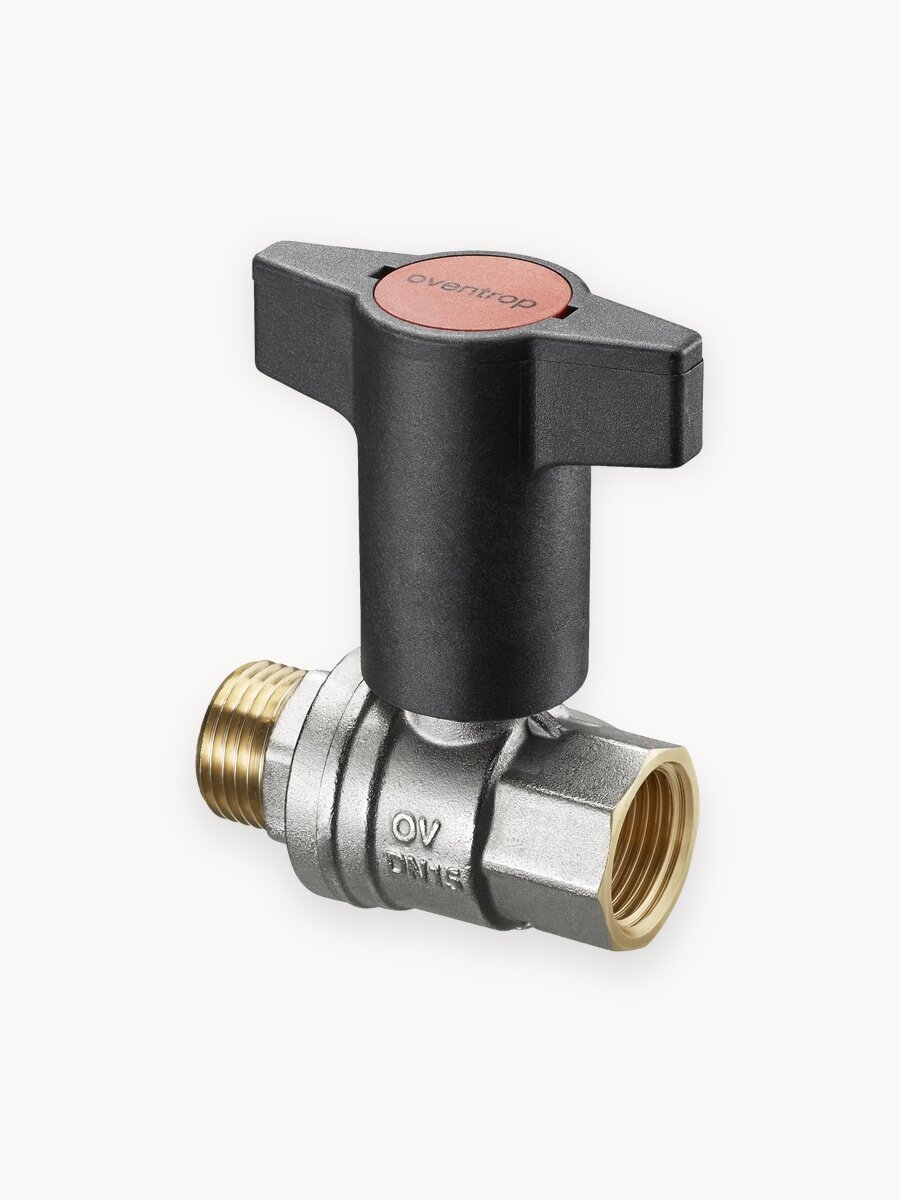 Oventrop Шаровый кран Optibal Ду 15, 1/2 ВР, G 1/2 НР, латунь
