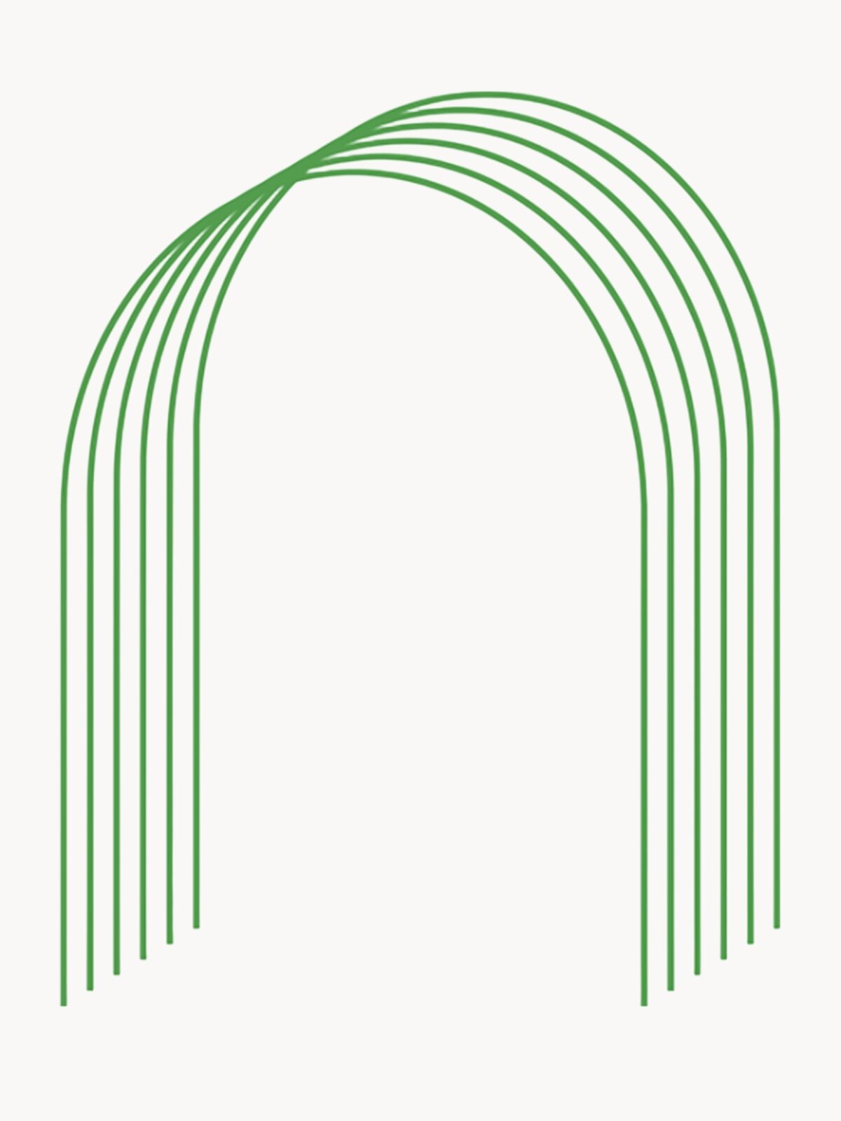 Дуги для парника Grinda , покрытие ПВХ, 2,0м, 6шт 422309-100-070