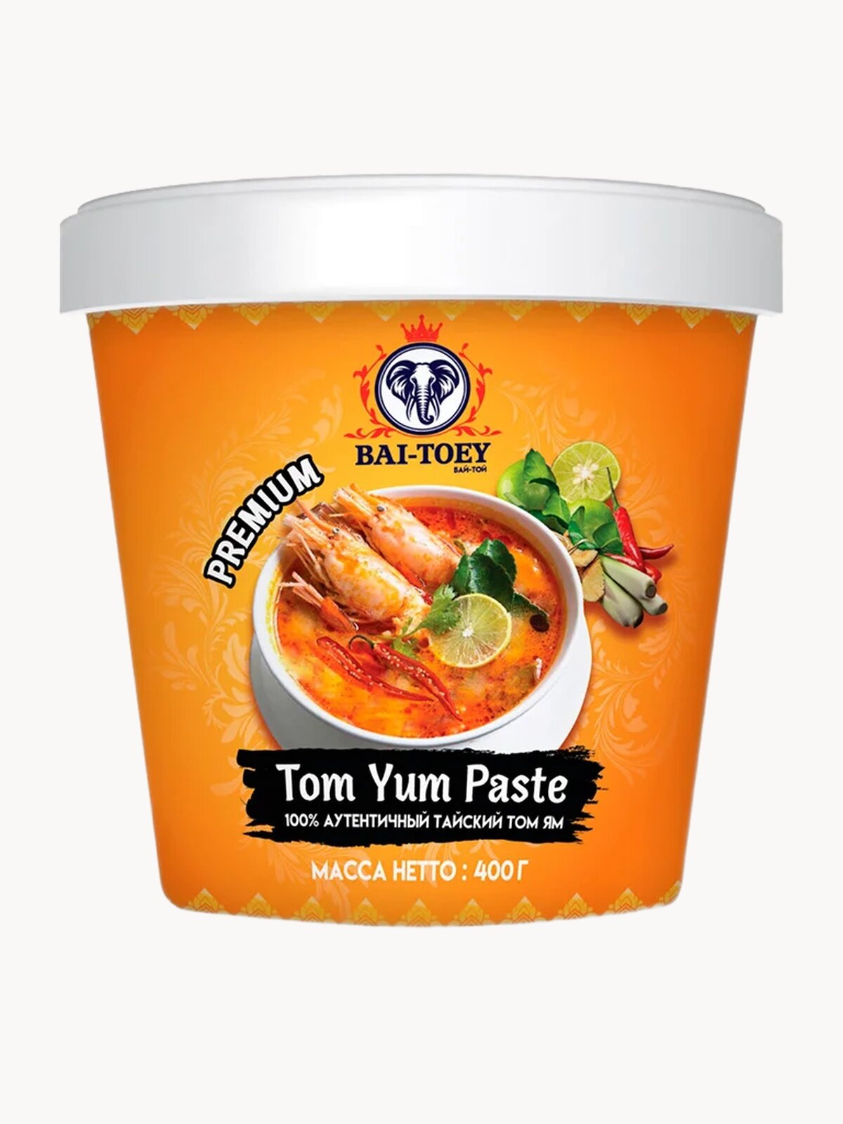 Соус Bai-Toey Том-Ям, для морепродуктов, вегетарианцев, без ГМО, 400 гр