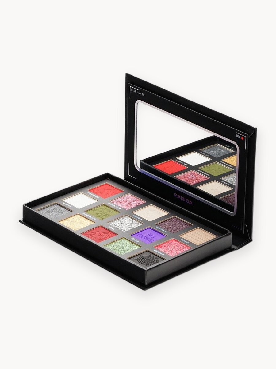 Набор теней для век Parisa Ghost Tape, 15 оттенков, 25г