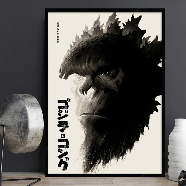 Постер Godzilla Vs Kong Bandai холст N220-03, 40X50cm Frameless