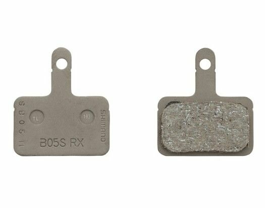 Тормозные колодки Shimano, B05S, полимерн.(RESIN), с шплинтом, OEM (без упаковки)